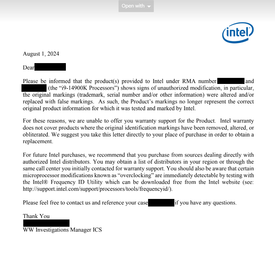 Intel customer bemoans CPU RMA process — furious owner says Intel ...