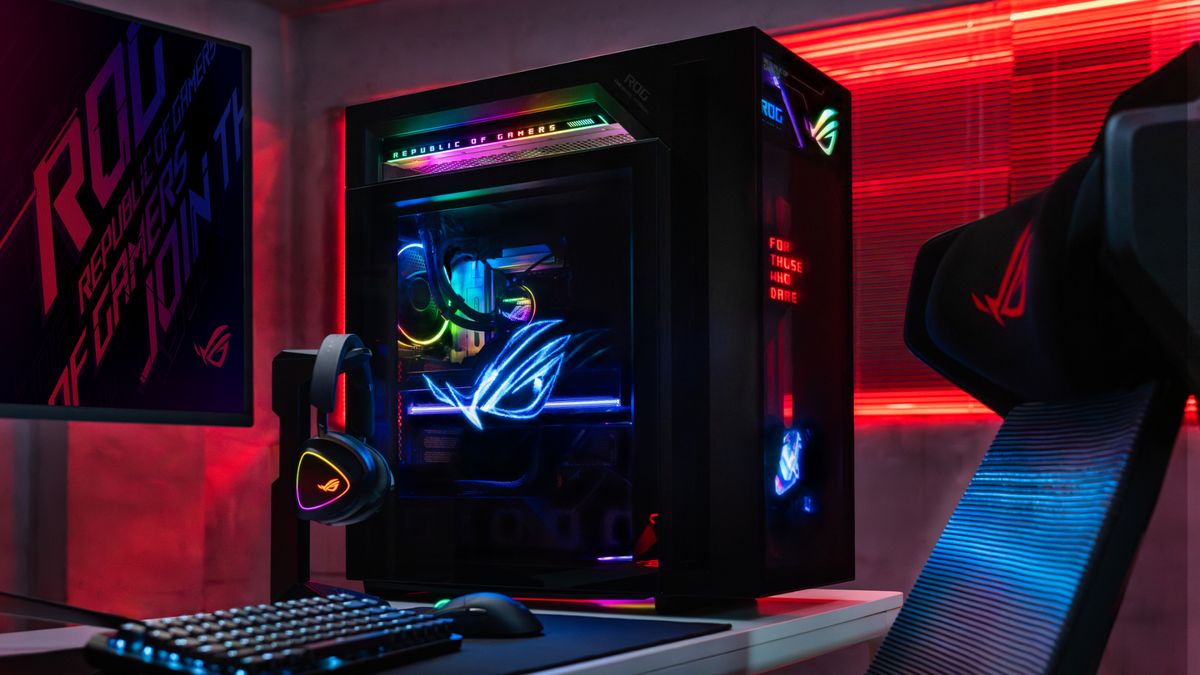 Asus ROG put a flipping hologram on the side of its beefiest gaming PC ...