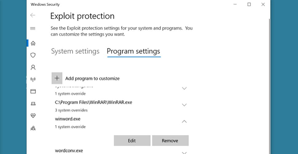 How to turn off Exploit Protection for individual apps in Windows 10 ...