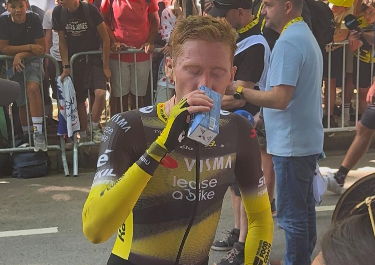 What are the mysterious blue cartons Visma-Lease a Bike are drinking ...