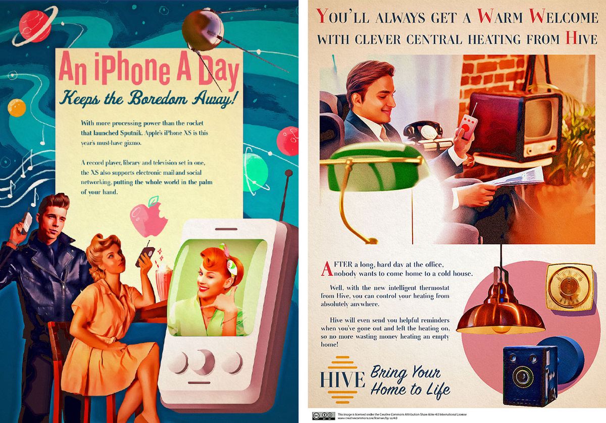 Modern tech gets a retro makeover in new spoof ads | Creative Bloq