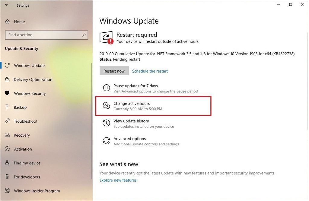 How to configure Windows 10 active hours to avoid sudden restarts ...