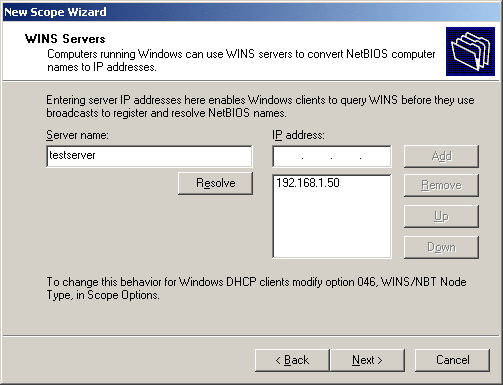DHCP Server Installation, Continued - Your Own Server Part 2: Windows Server 2003 Installation ...