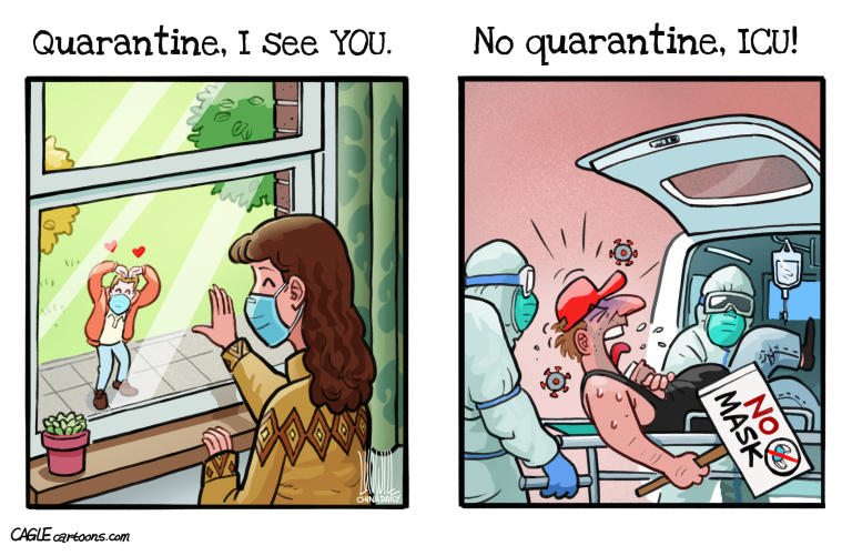 Editorial Cartoon U.S. COVID social distancing | The Week