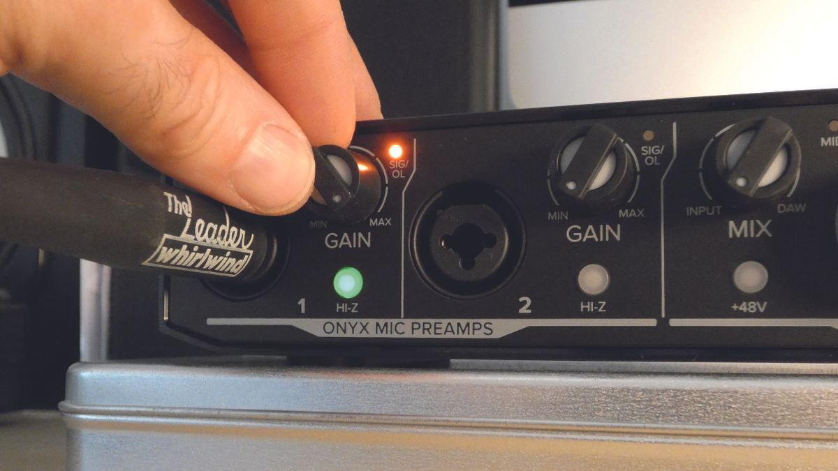 How to set the preamp gain on your audio interface | MusicRadar