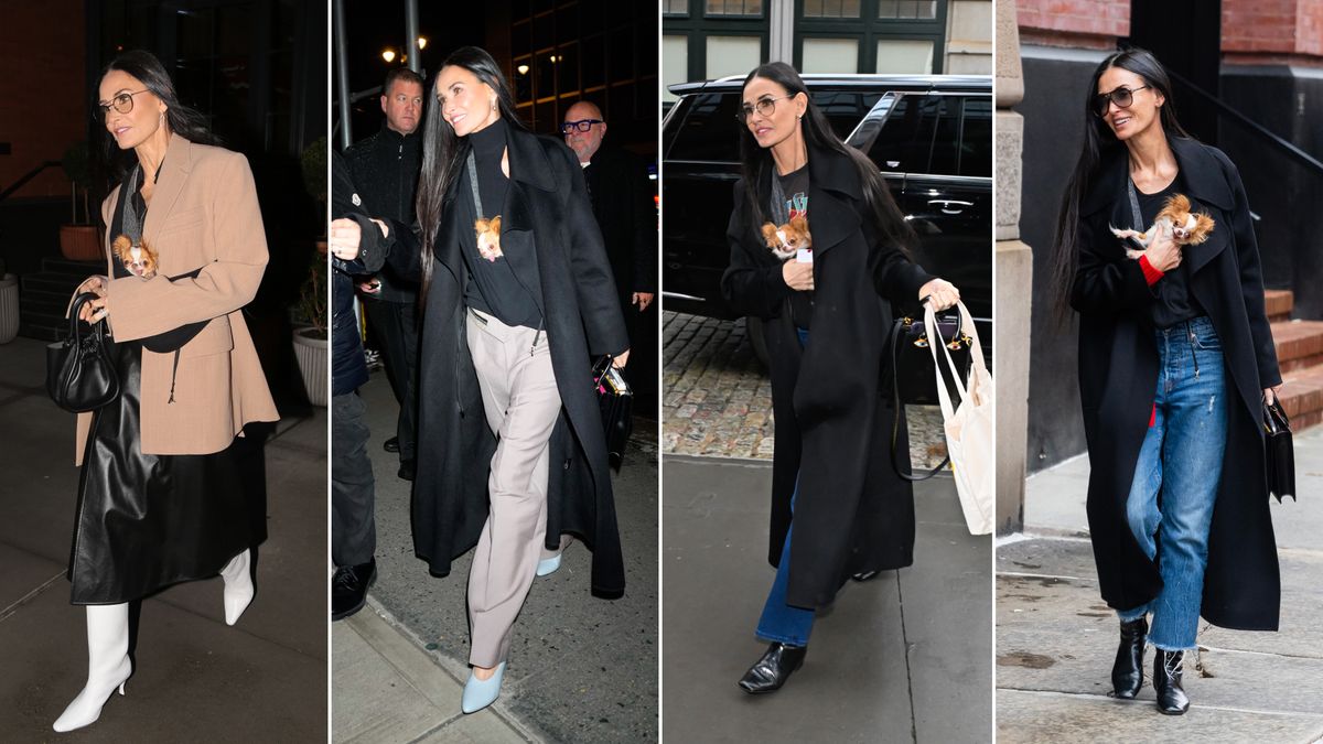 A Timeline of Demi Moore Carrying Her Dog Like an Accessory | Marie Claire