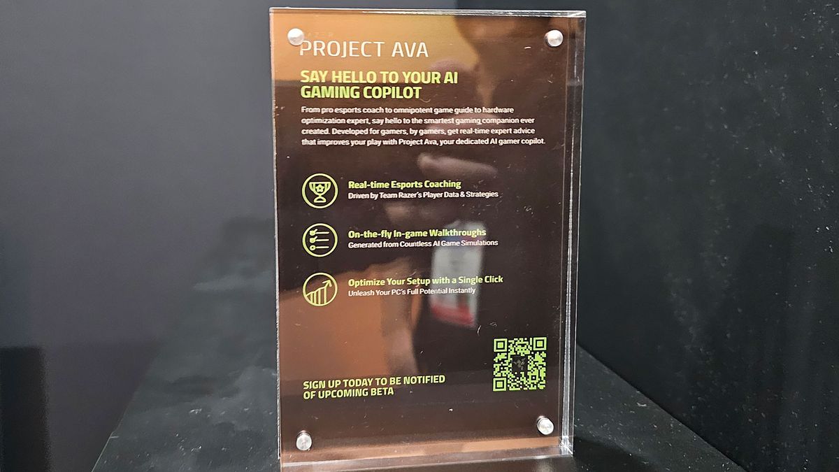 Razer showcases Project Ava AI gaming co-pilot and Project Arielle ...