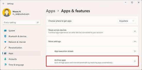 How to enable or disable Archive apps on Windows 11 | Windows Central