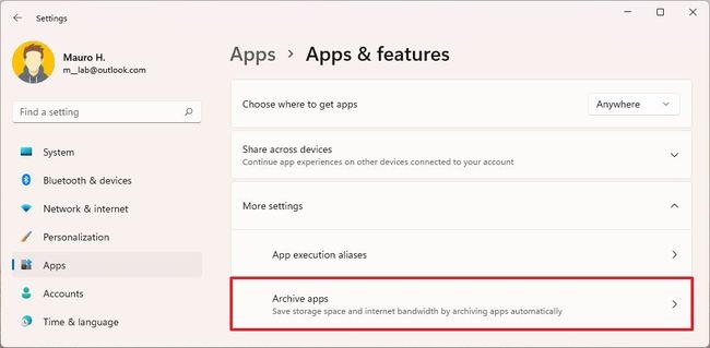 How to enable or disable Archive apps on Windows 11 | Windows Central