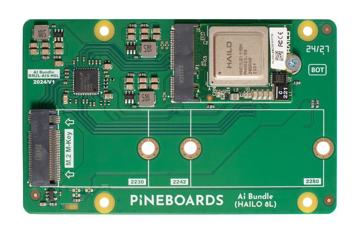 Pineboards announces Raspberry Pi AI HAT bundle combining both NPU and ...