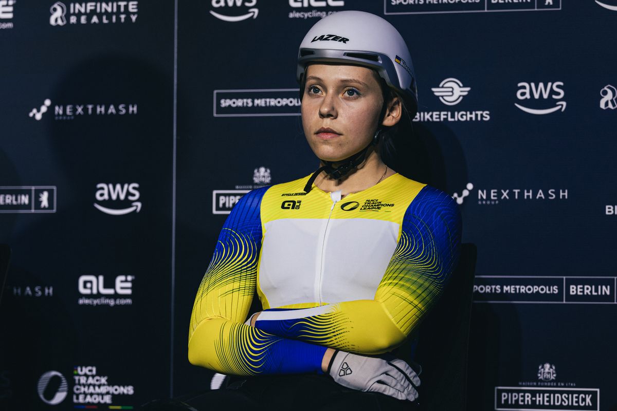 Meet the displaced Ukrainian racing against Olympic champions | Cycling ...