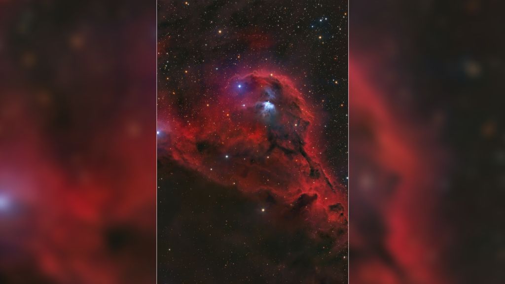Astrophotographer spends nearly 70 hours capturing a delicate blue ...