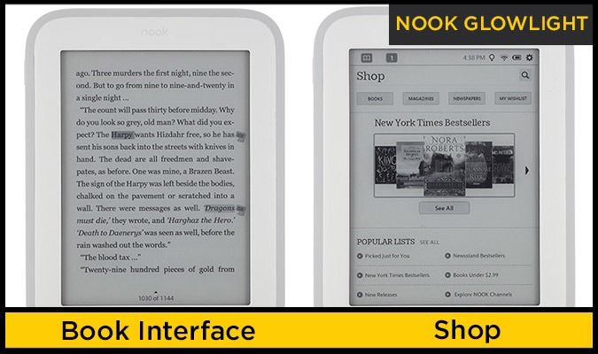 Amazon Kindle Paperwhite 2013 vs. Barnes & Noble Nook GlowLight ...