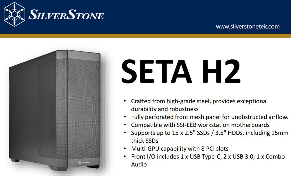 SilverStone's new Seta H2 PC case can fit up to 15 HDDs — hefty hard ...