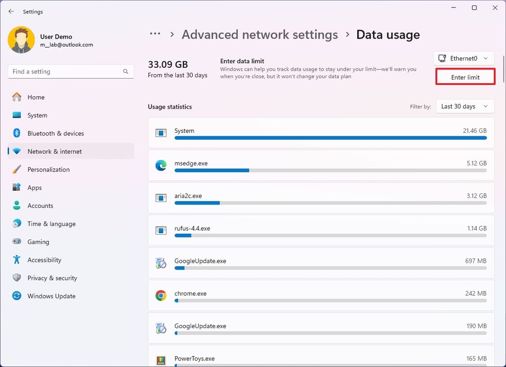 How to track internet data usage on Windows 11 | Windows Central