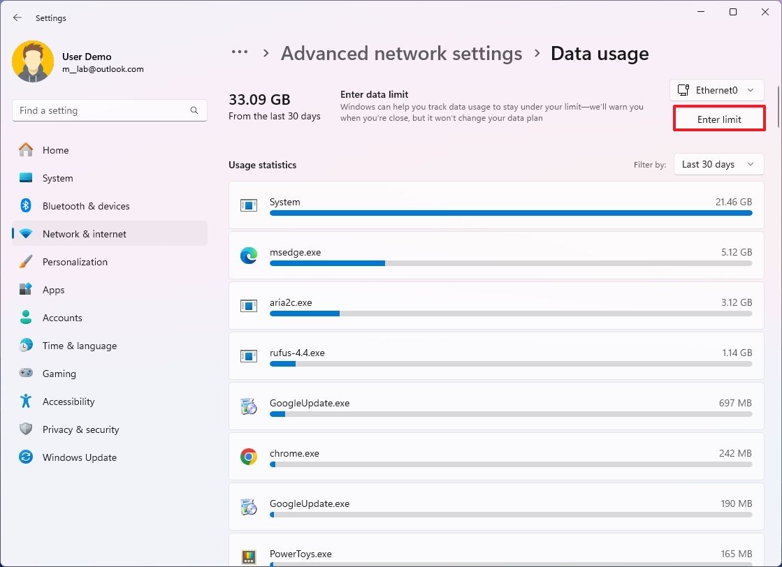 How to track internet data usage on Windows 11 | Windows Central