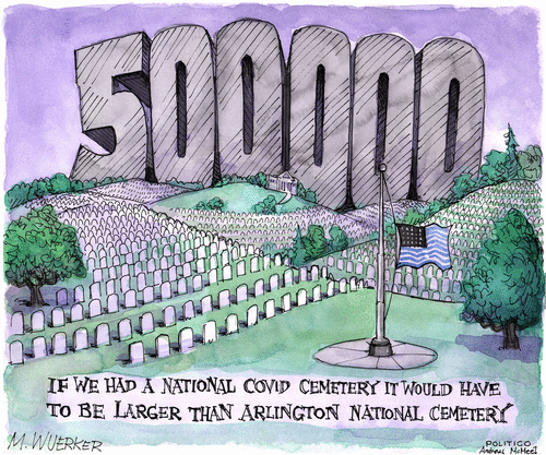 Editorial Cartoon U.S. 500000 covid deaths | The Week