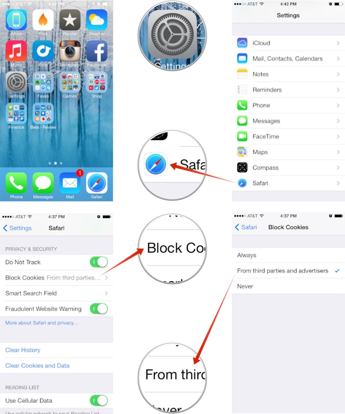 How to block cookies and stop websites from tracking you in iOS 7 ...