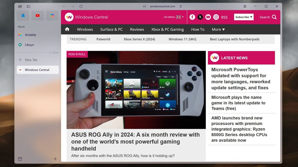 Arc for Windows is a beautiful and unique web browser, on the inside ...