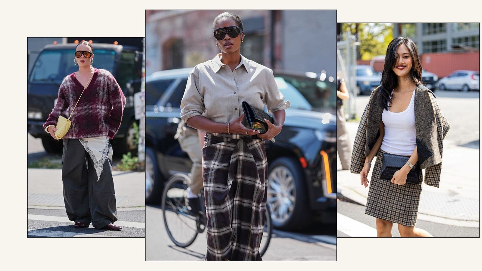 The Best COS Checked Styles Took Over New York Fashion Week | Who What Wear