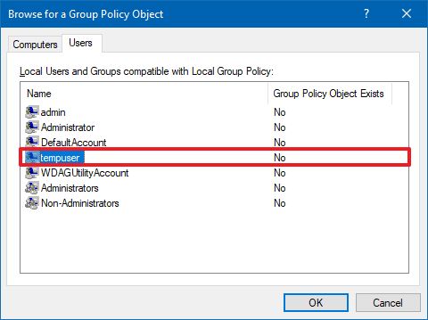 How to apply Windows 10 Local Group Policy settings to specific users ...