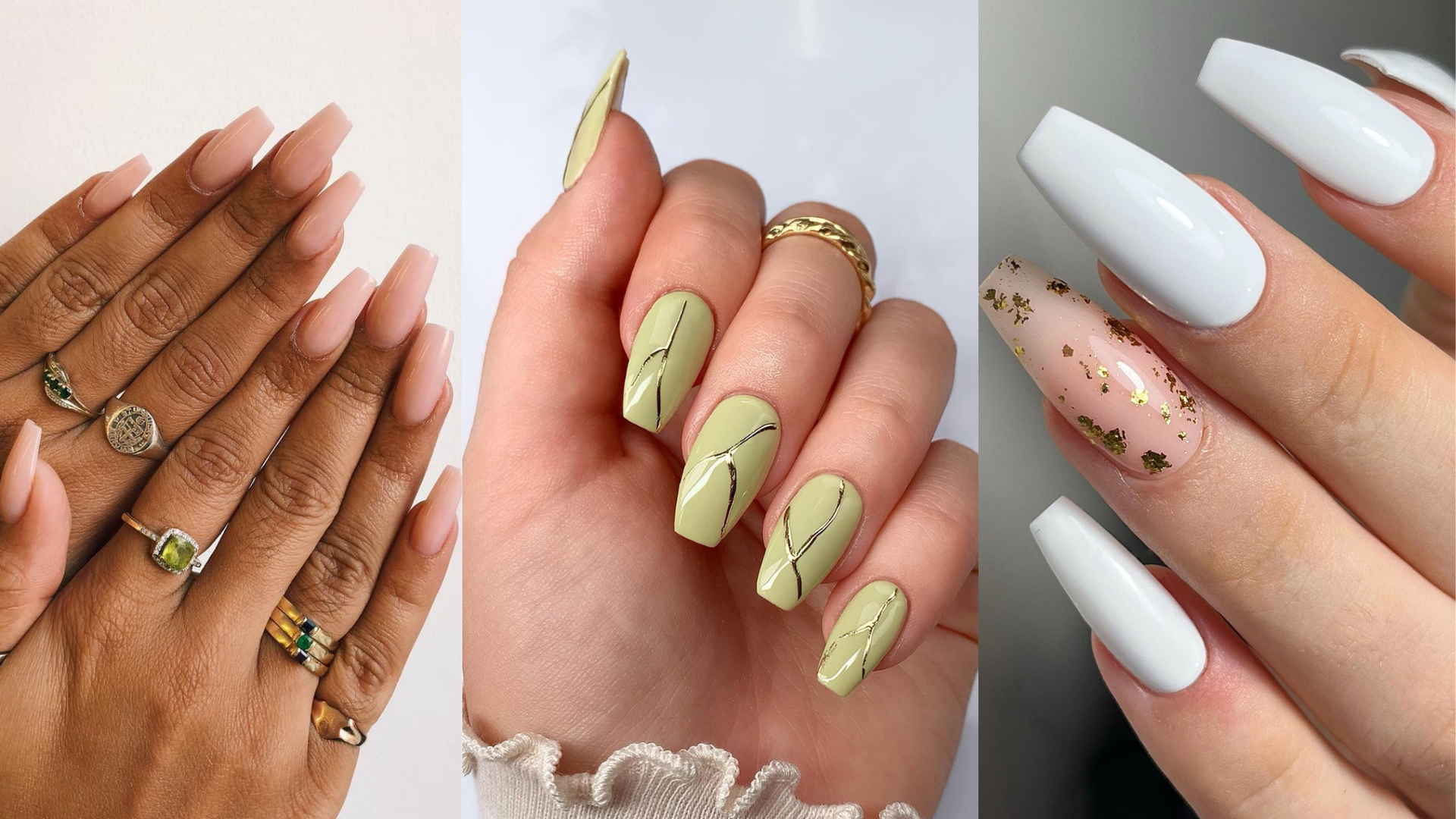 27 Designs Celebrity Manicurists Love on Coffin-Shaped Nails | Who What ...