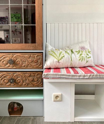 This IKEA KALLAX is now a bespoke kitchen bench | Livingetc