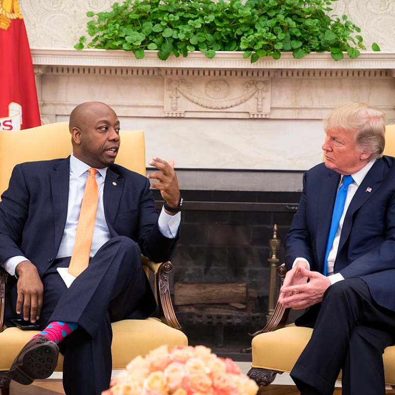 President Trump Mismatched Suit - Black Slacks with Blue Jacket in Oval ...