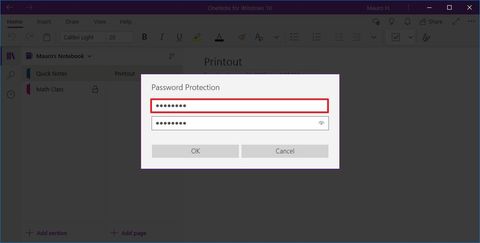 How to password protect OneNote section on Windows 10 | Windows Central