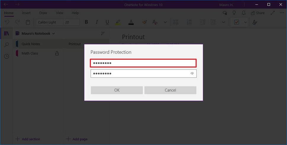 How to password protect OneNote section on Windows 10 | Windows Central