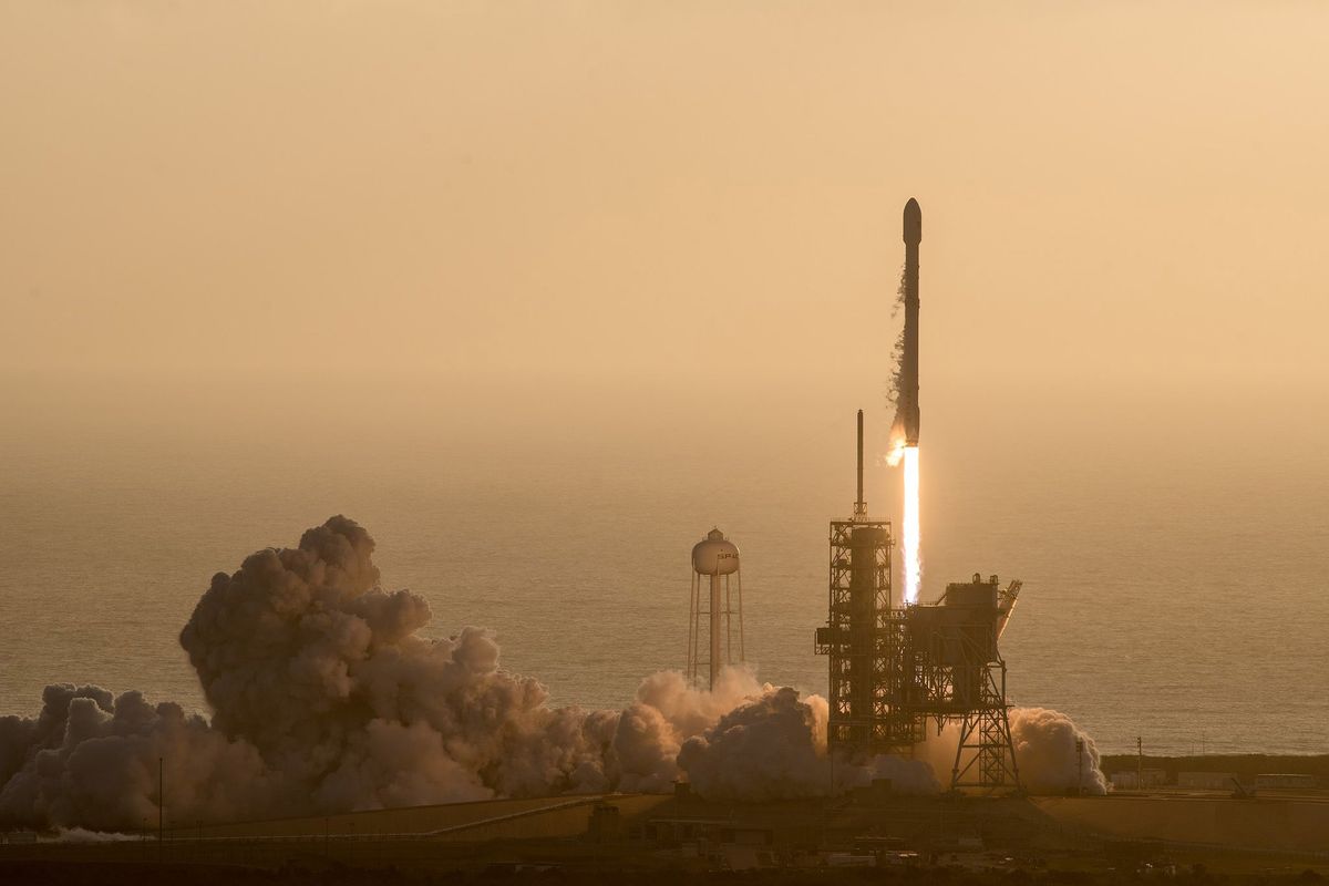 In Photos Spacexs 1st Secret Us Military Satellite Launch And Landing