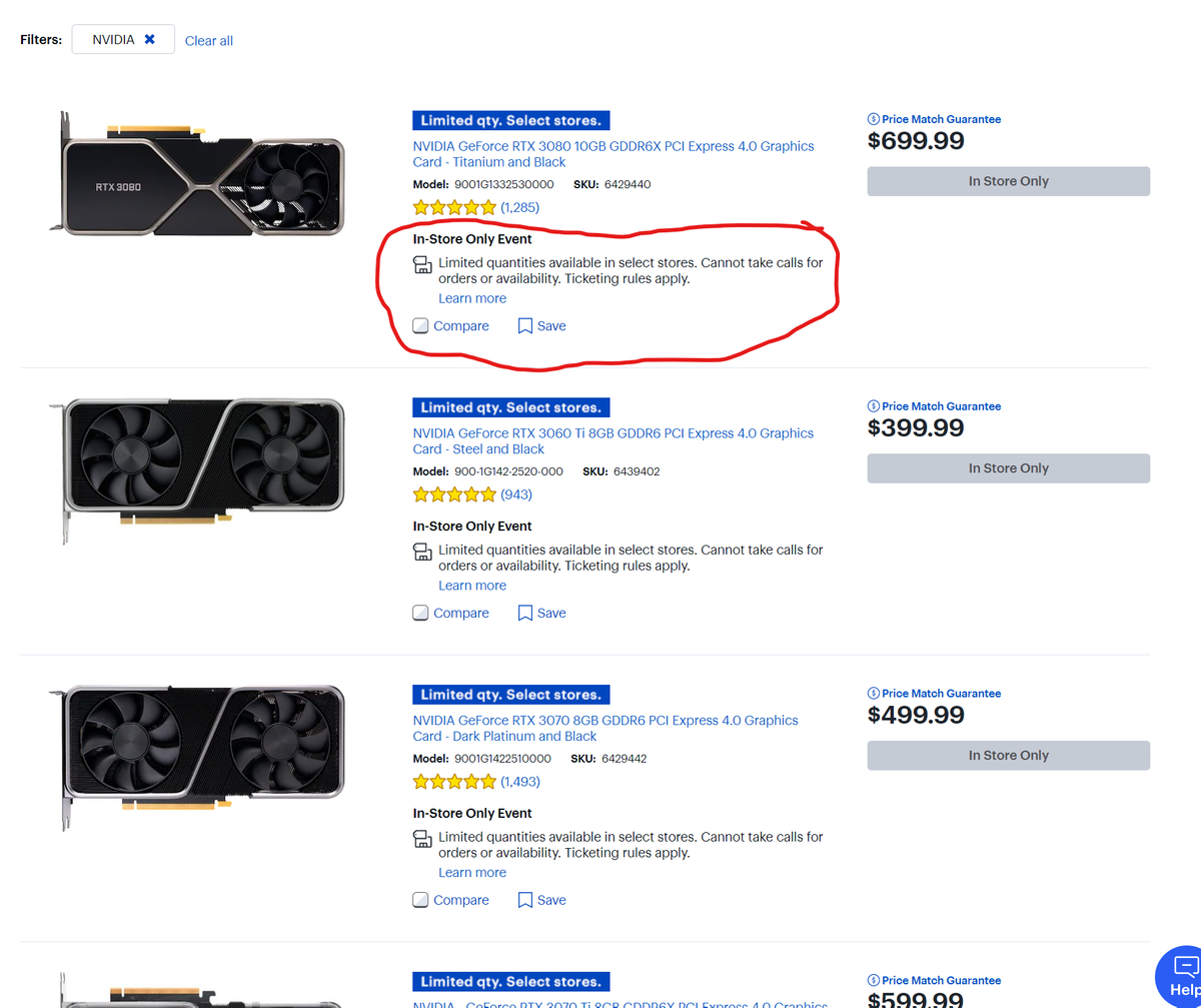 Best Buy to sell RTX 30-series cards in stores early Tuesday morning ...
