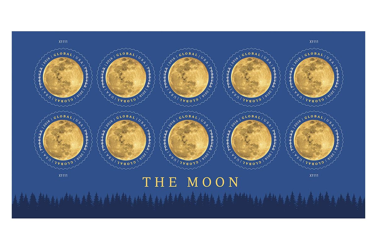 Moon Mail: Earth's Moon Rises on New US Postage Stamp | Space