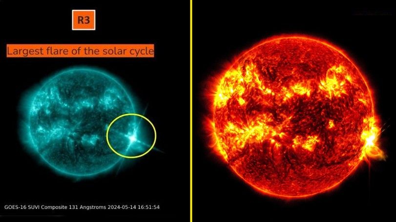Sun launches strongest solar flare of current cycle in monster X8.7 ...