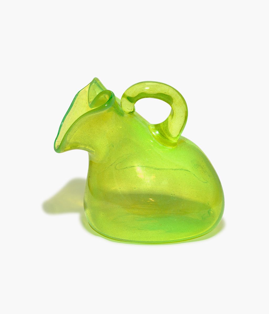 Lime-green glassware by Completedworks appears to melt at the table ...
