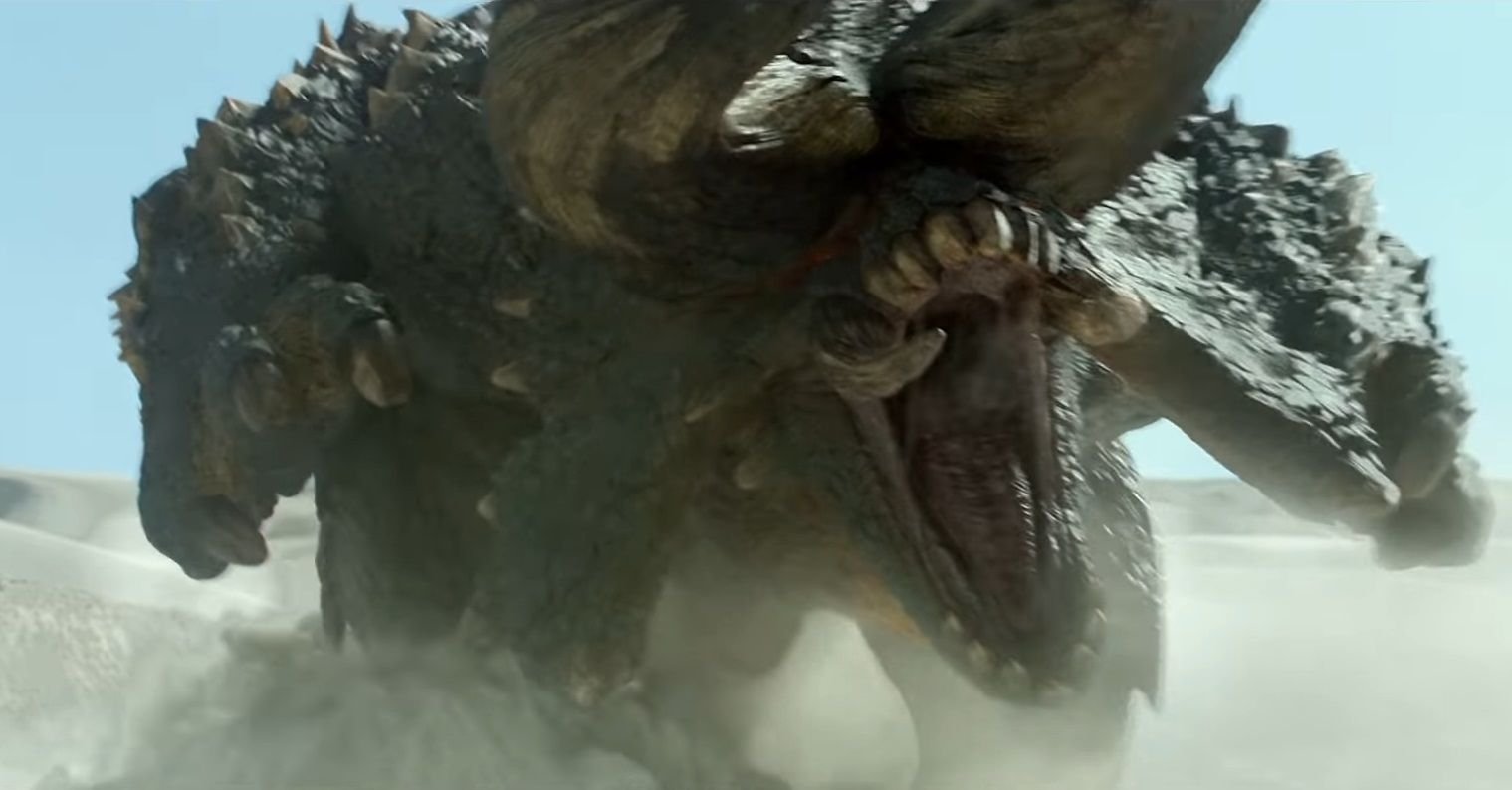 New Monster Hunter movie poster has an awesome monster and an awkward ...
