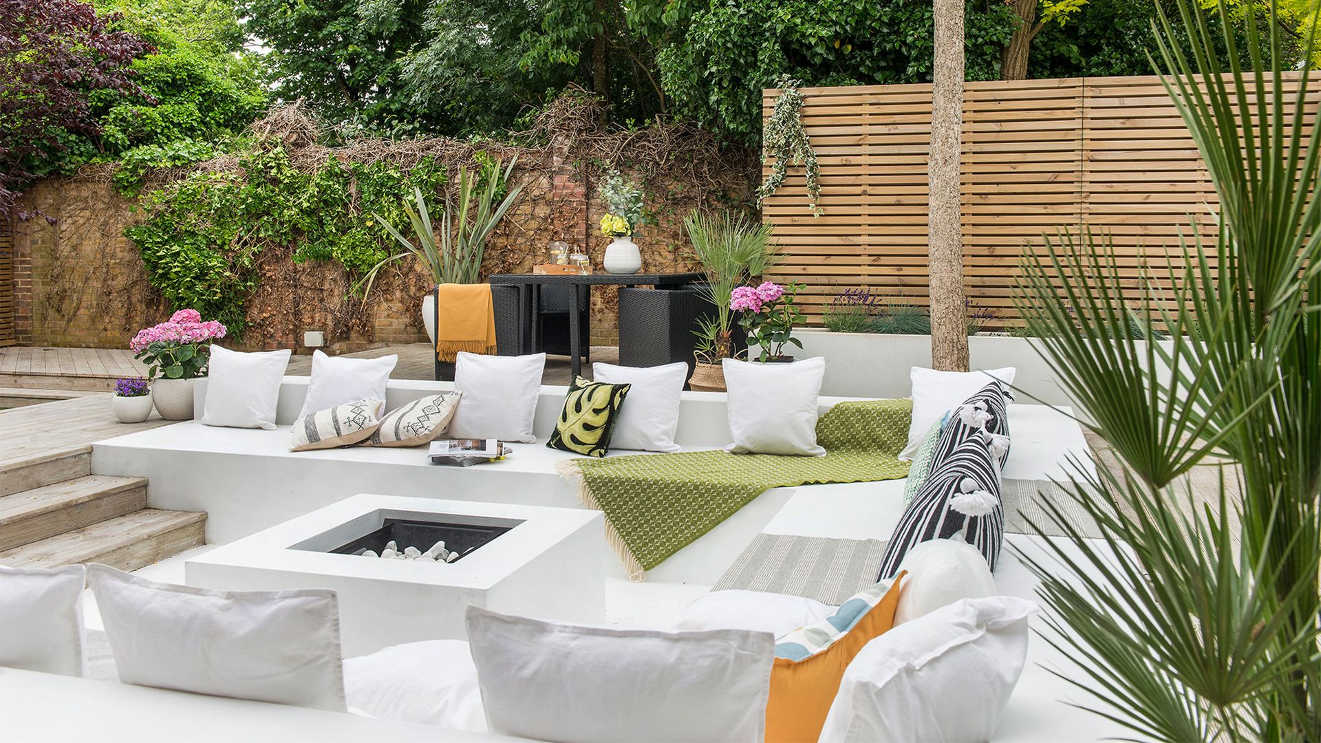 From scruffy concrete slabs to stunning sunken garden | Ideal Home