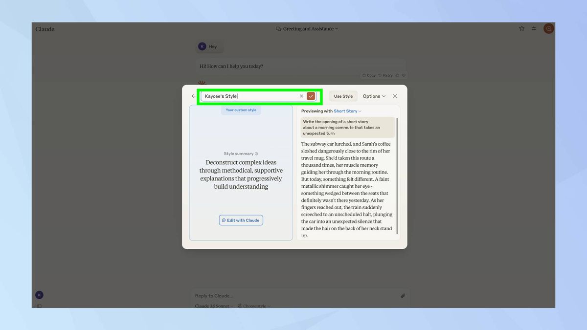How to use Claude custom styles | Tom's Guide