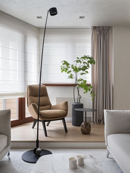 How to hide curtain rod brackets for a seamless finish | Livingetc