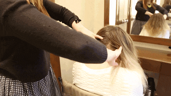 How I Got Drew Barrymore's Messy Crown Braid, in GIFs | Marie Claire