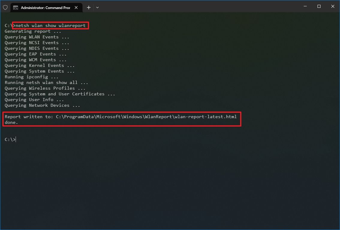 How to manage wireless networks with Command Prompt on Windows 10 ...