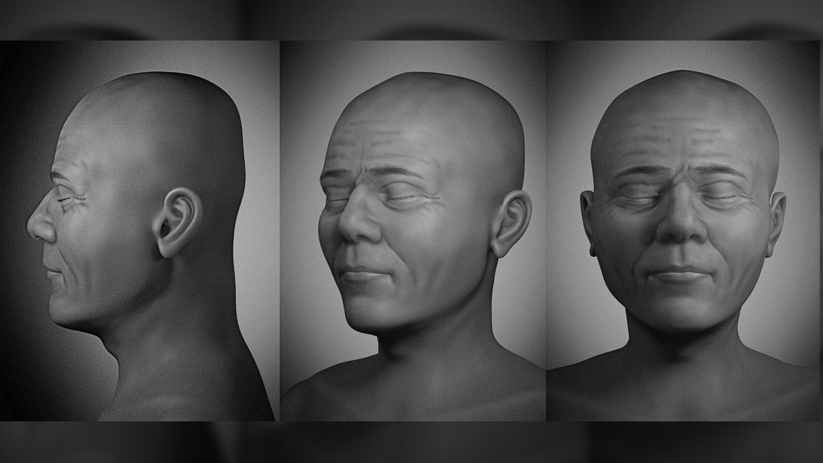 Look at the face of the 'Jericho Skull,' buried 9,000 years ago with ...