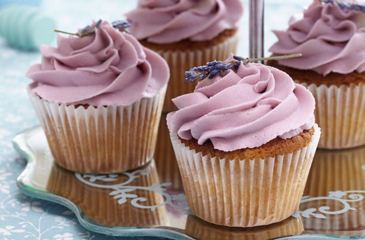 Honey cupcakes with lavender | Snack Recipes | GoodtoKnow