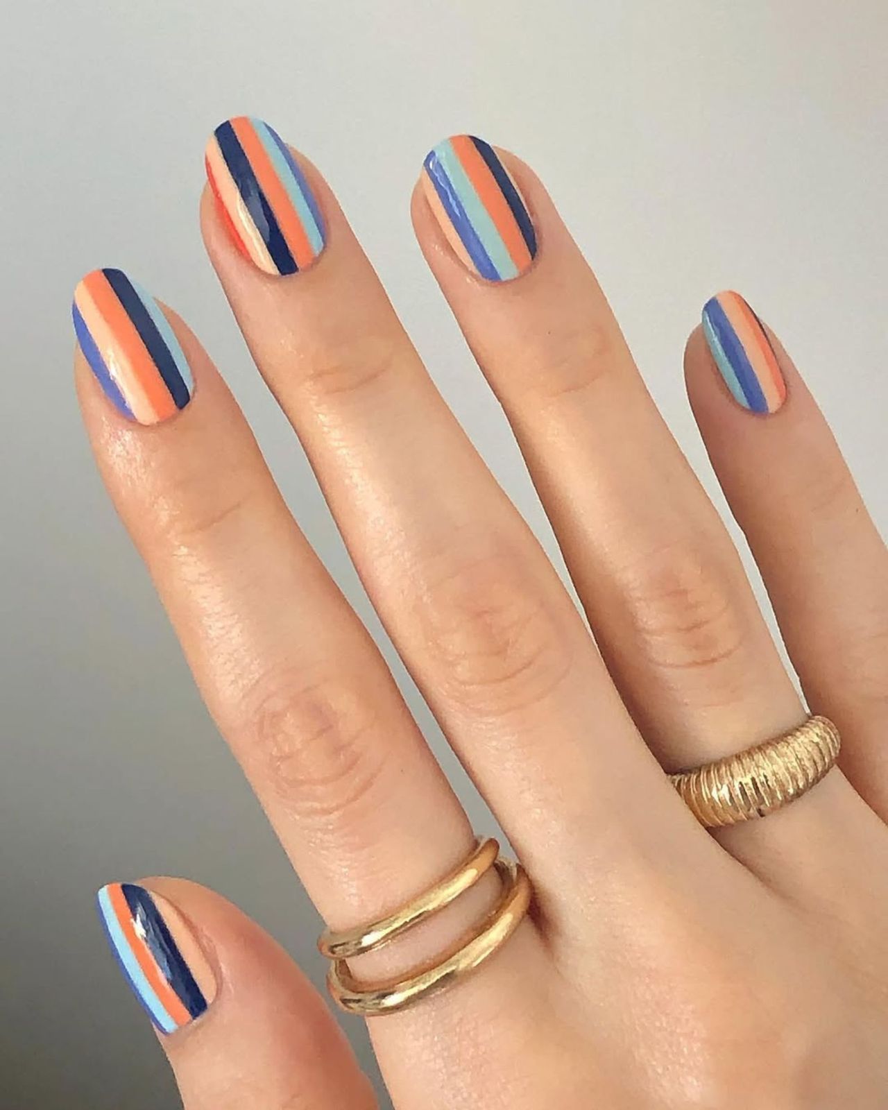 17 Striped Nail Art Ideas to Bookmark Right Now | Who What Wear