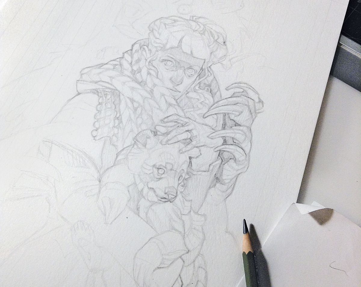 Add digital colours to pencil drawings | Creative Bloq