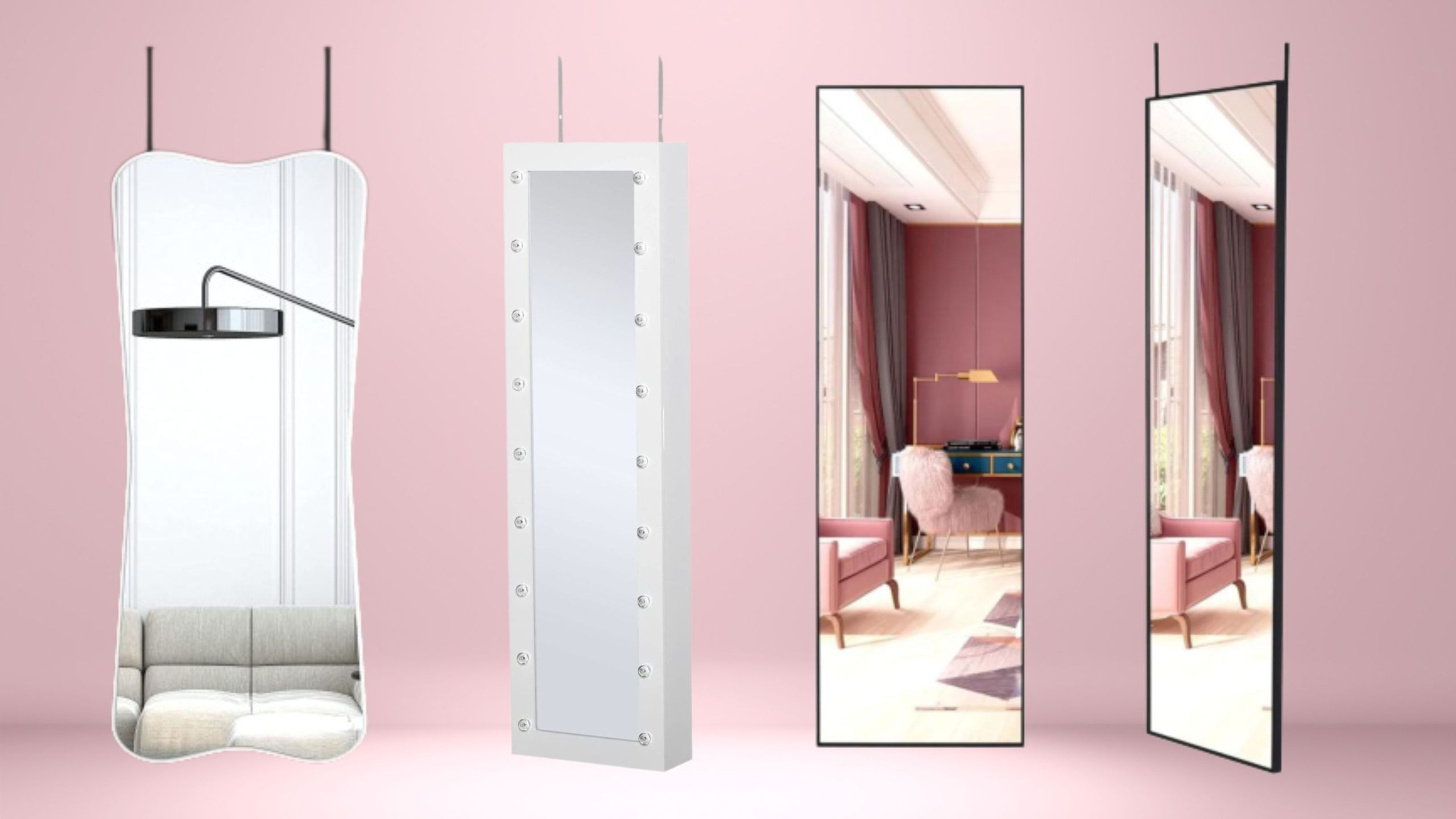 Over-the-door mirrors that look much cooler than the standard one in ...