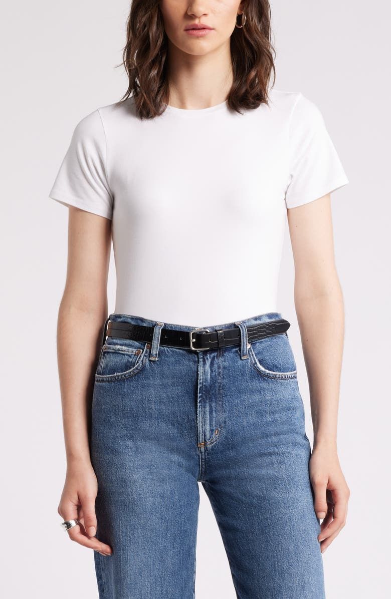 9 Chic Outfit Ideas for a Button-Down Shirt and a T-Shirt | Who What Wear