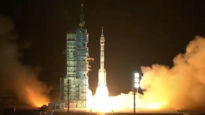 China launches 3 astronauts to Tiangong space station on Shenzhou 19 ...