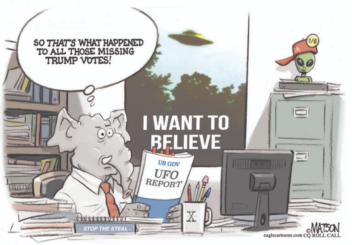 5 galactically funny cartoons about the government's UFO report | The Week