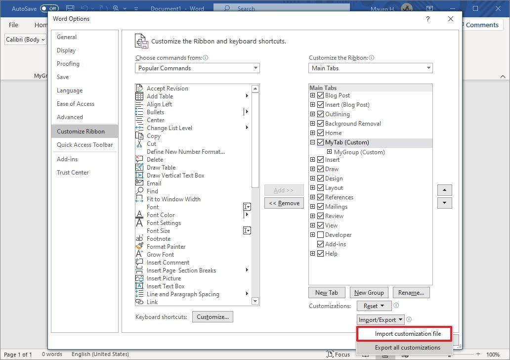 How to export and import Office ribbon menu settings | Windows Central